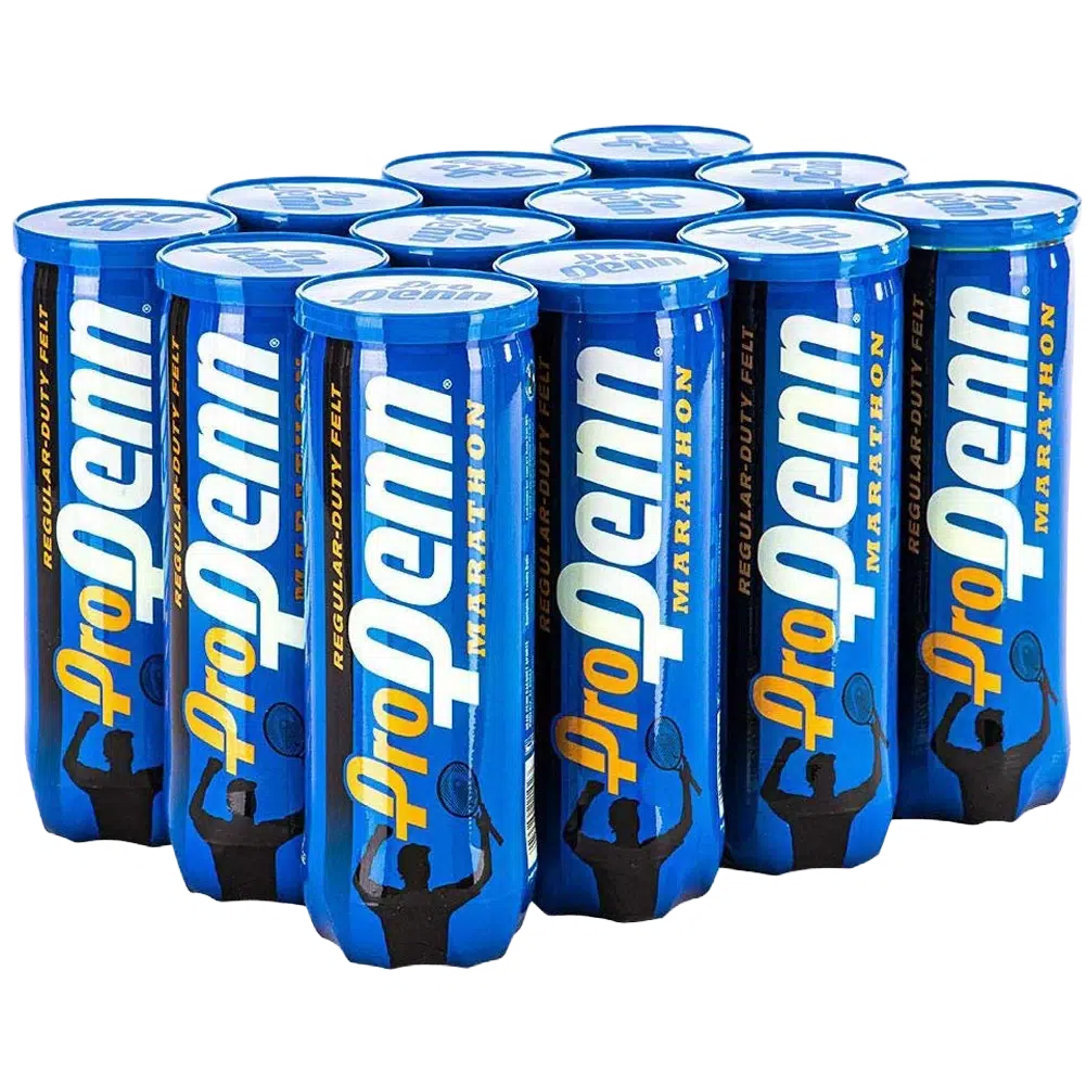 Pro Penn Marathon (Regular Duty) Tennis Balls (12 Cans) · RacquetDepot