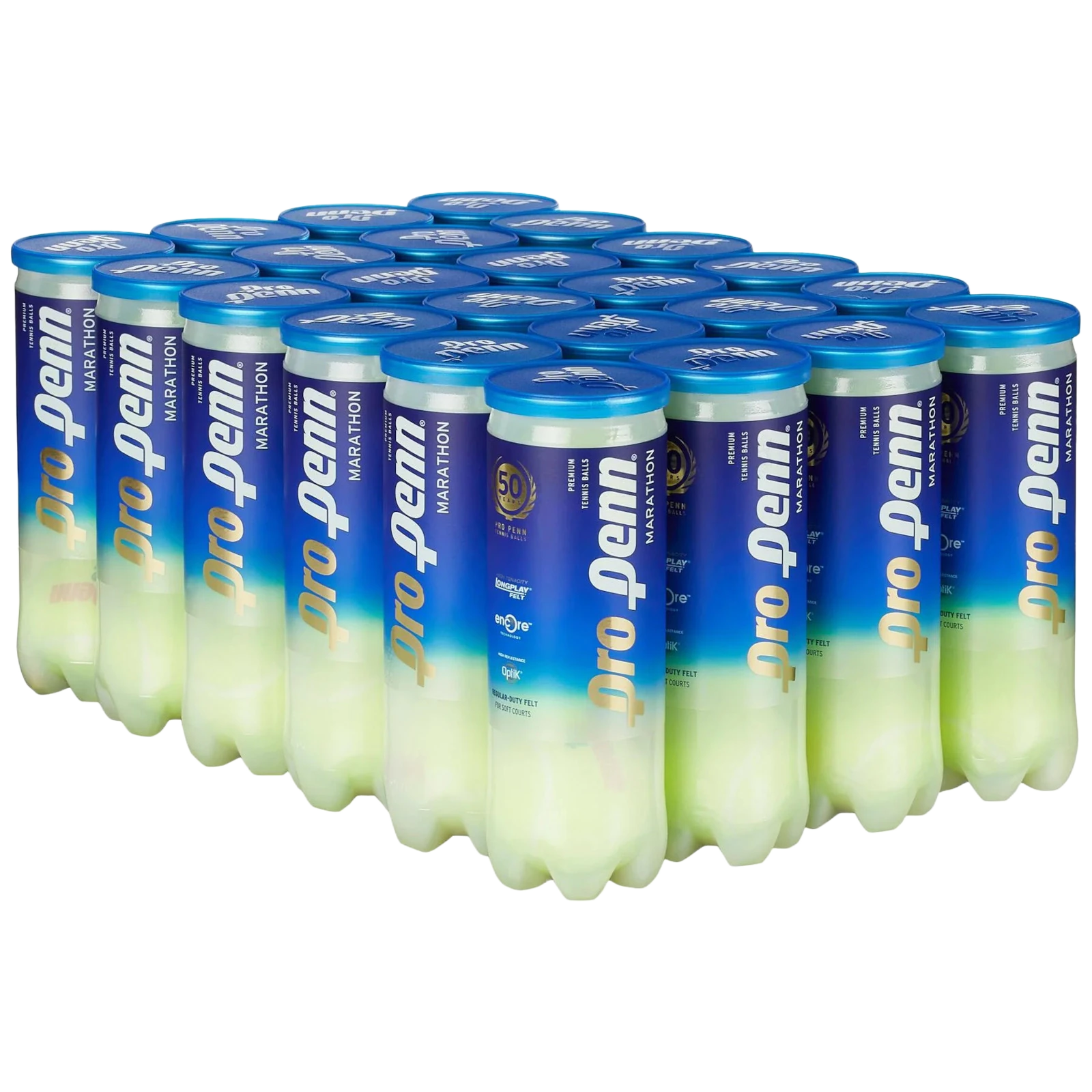 Pro Penn Marathon (Regular Duty) Tennis Balls (Case) · RacquetDepot
