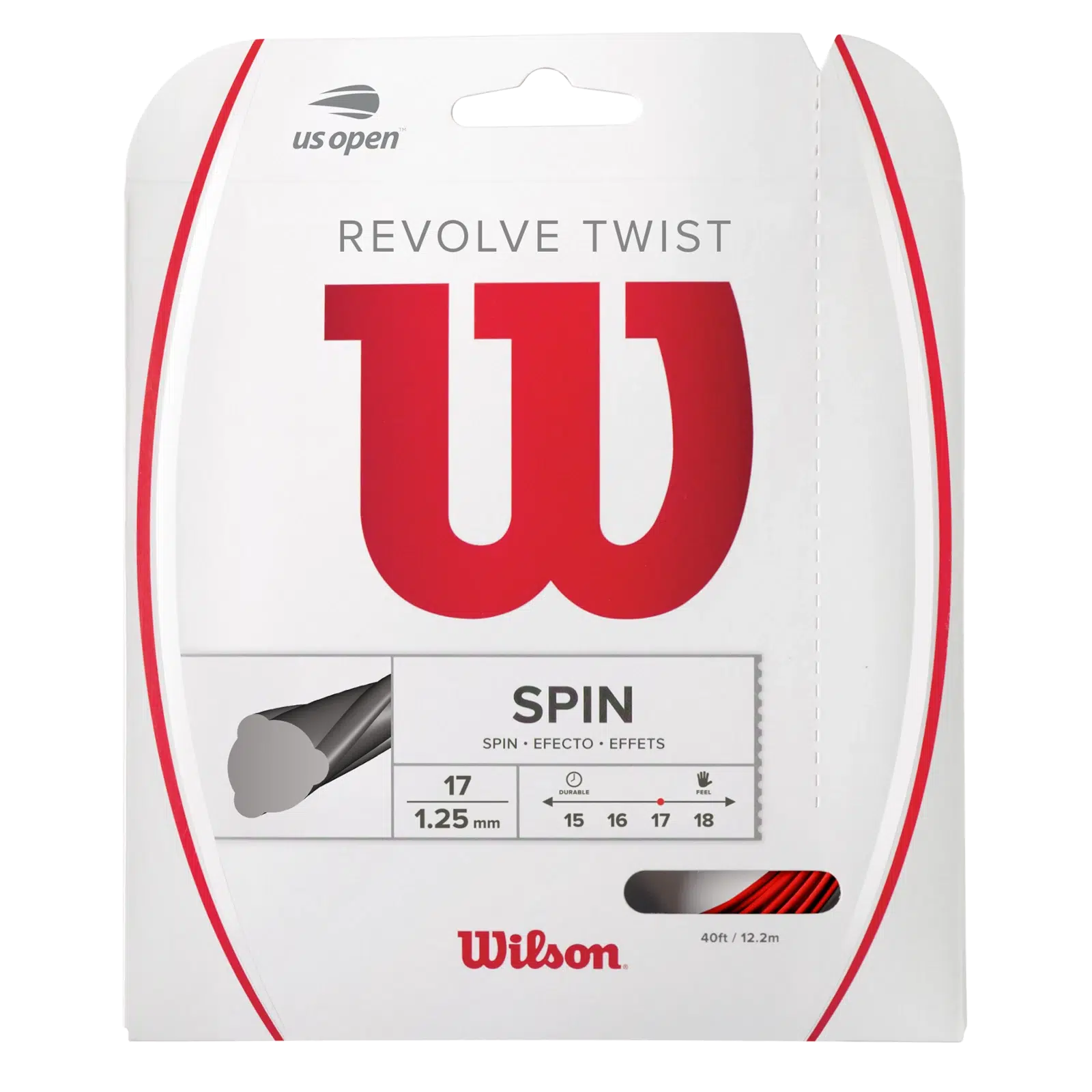 Wilson Revolve Twist 17/1.25 String Set · RacquetDepot