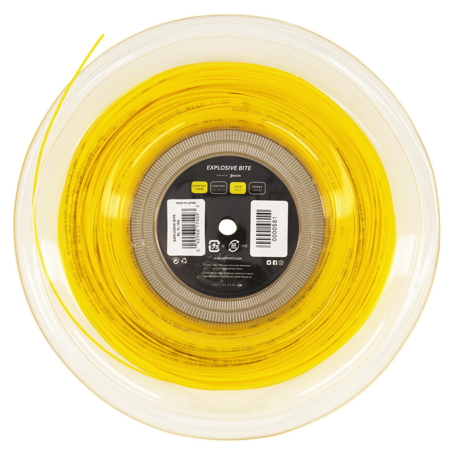 Dunlop Explosive Bite 16/1.32 String Reel · RacquetDepot