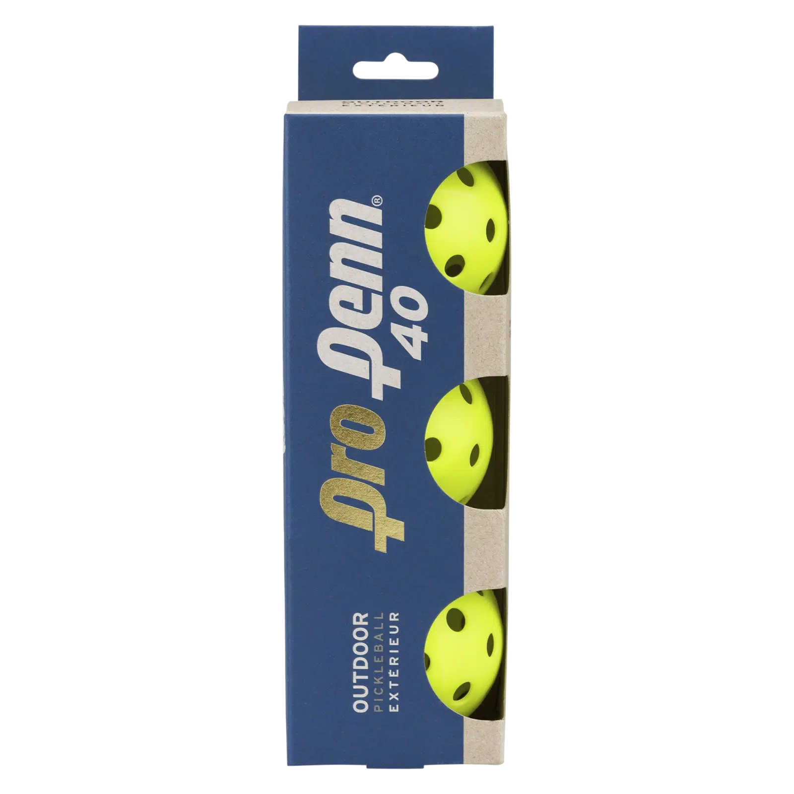Pro Penn 40 Outdoor Pickleballs 3-Pack · RacquetDepot