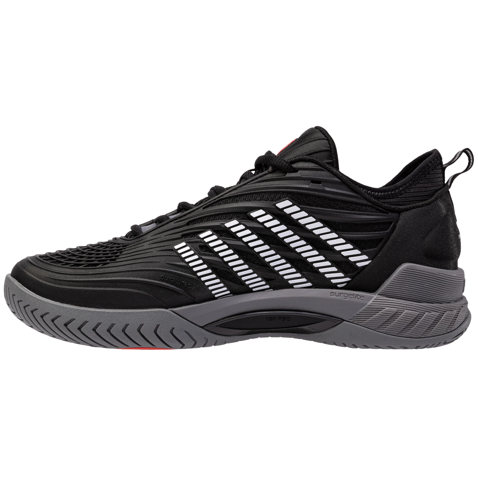 K-Swiss Hypercourt Supreme 2 Men's Shoes - Black/Steel Gray/Firey Red ...